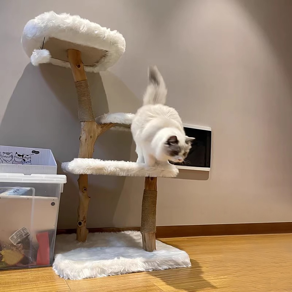 44 Inches Multi-Level Large Cat Tree for Large Cats/Big Cat Tower with ...