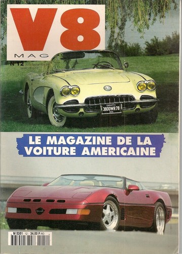 V8 MAGAZINE 12 CORVETTE 1959 & CALLAWAY SPEEDSTER PLYMOUTH BARRACUDA ...