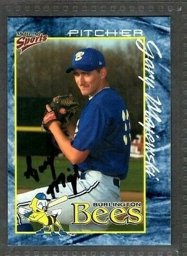 2000 Multi-Ad #5 Gary Majewski Burlington Bees Baseball signed ...