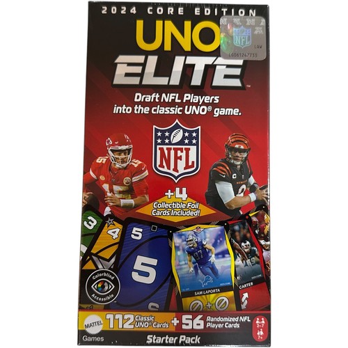 2024 Core Edition Uno Elite NFL Draft Pack Booster Box 56 + Sealed 4 ...