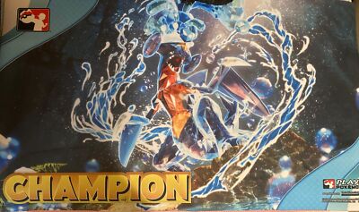Pokemon League Cup Champion Garchomp Tera Playmat New Unused | eBay