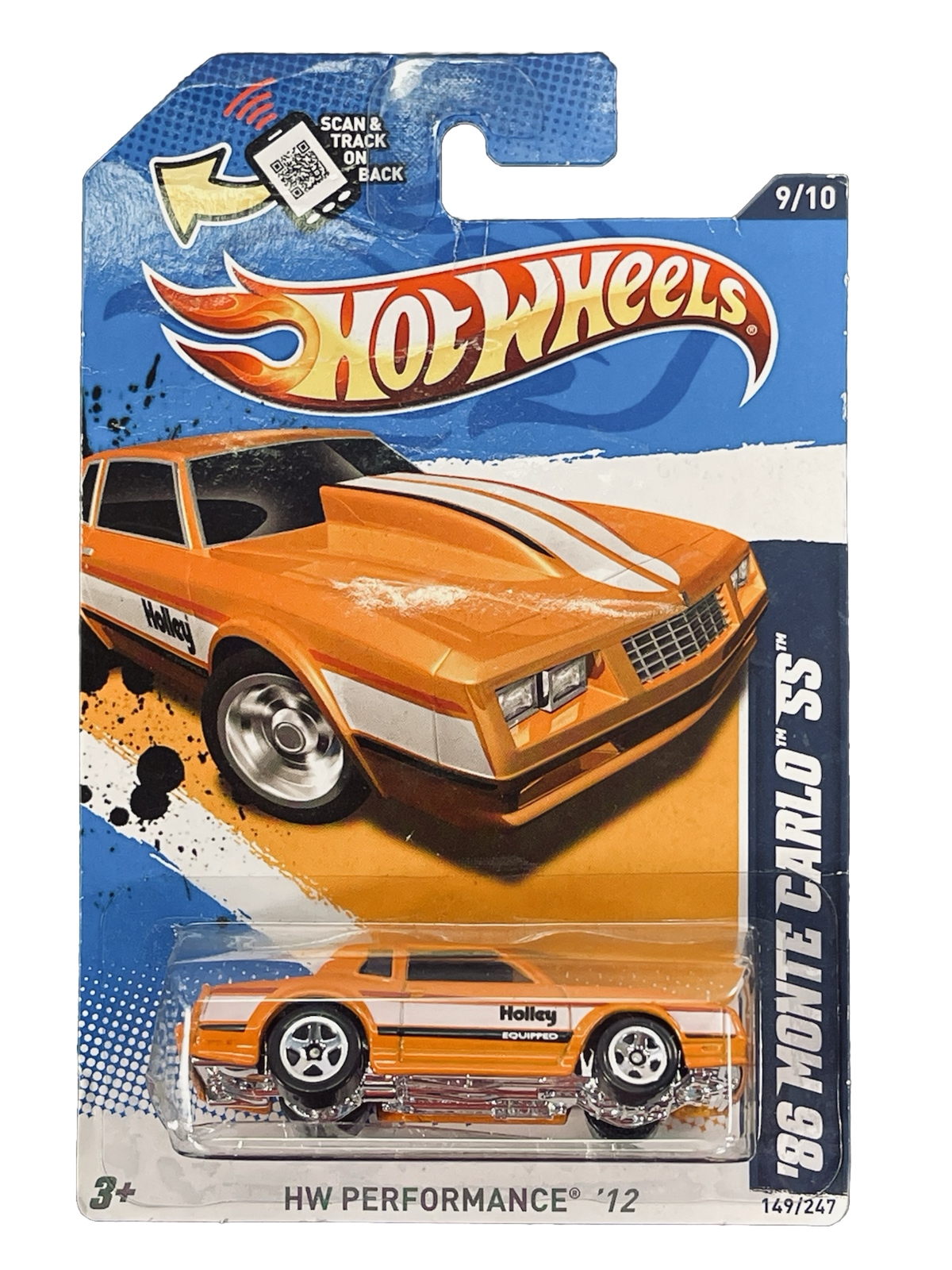 2012 Hot Wheels 9/10 86 Monte Carlo SS Orange Holly Equipped 149/247 ...