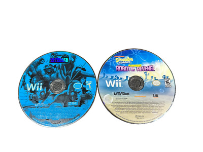 Wii Video game lot SpongeBob SquarePants and Marvel Ultimate Alliance ...