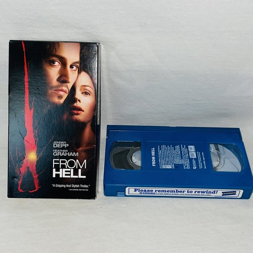 From Hell VHS 2002 HORROR **Blue** RARE Blockbuster Rental Variant ...