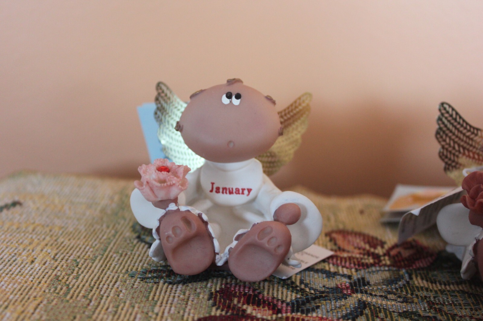 RUSS BERRIE ANGEL CHEEKS PORCELAIN GUARDIAN ANGEL | eBay