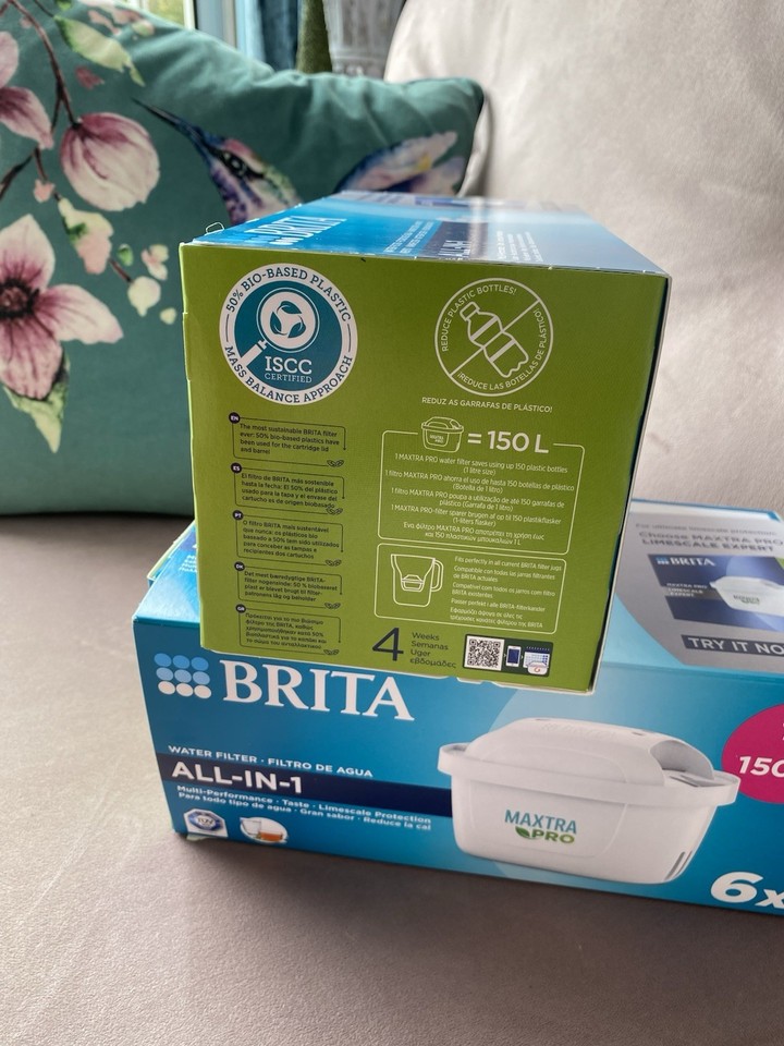 BRITA MAXTRA PRO All-in-1 Water Filter Cartridge 6 Pack - Original ...