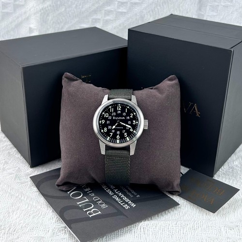 Bulova Military VWI Special Edition Automatic Black Dial Men's Hack ...