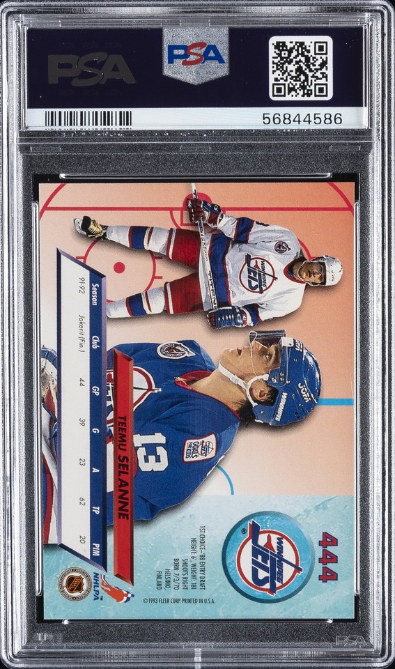 1992 ULTRA #444 TEEMU SELANNE PSA 10 | eBay
