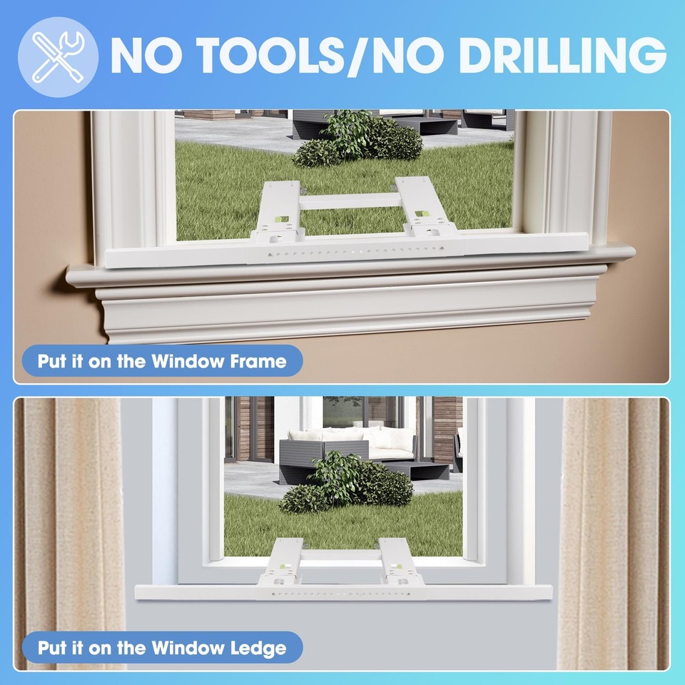 Air Conditioner Support Bracket, Adjustable Window AC Bracket, No ...