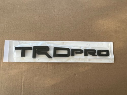 Matte Black TRD PRO Emblem Badge Decal Sticker 4Runner Tacoma Tundra ...