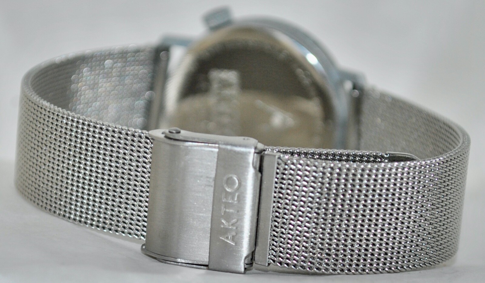 Akteo J.C. Mareschal Silver Animated Football Theme Watch Silver Mesh ...
