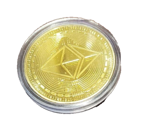1Pcs Gold Ethereum Coins Commemorative 2020 New Collectors Gold Plated ...