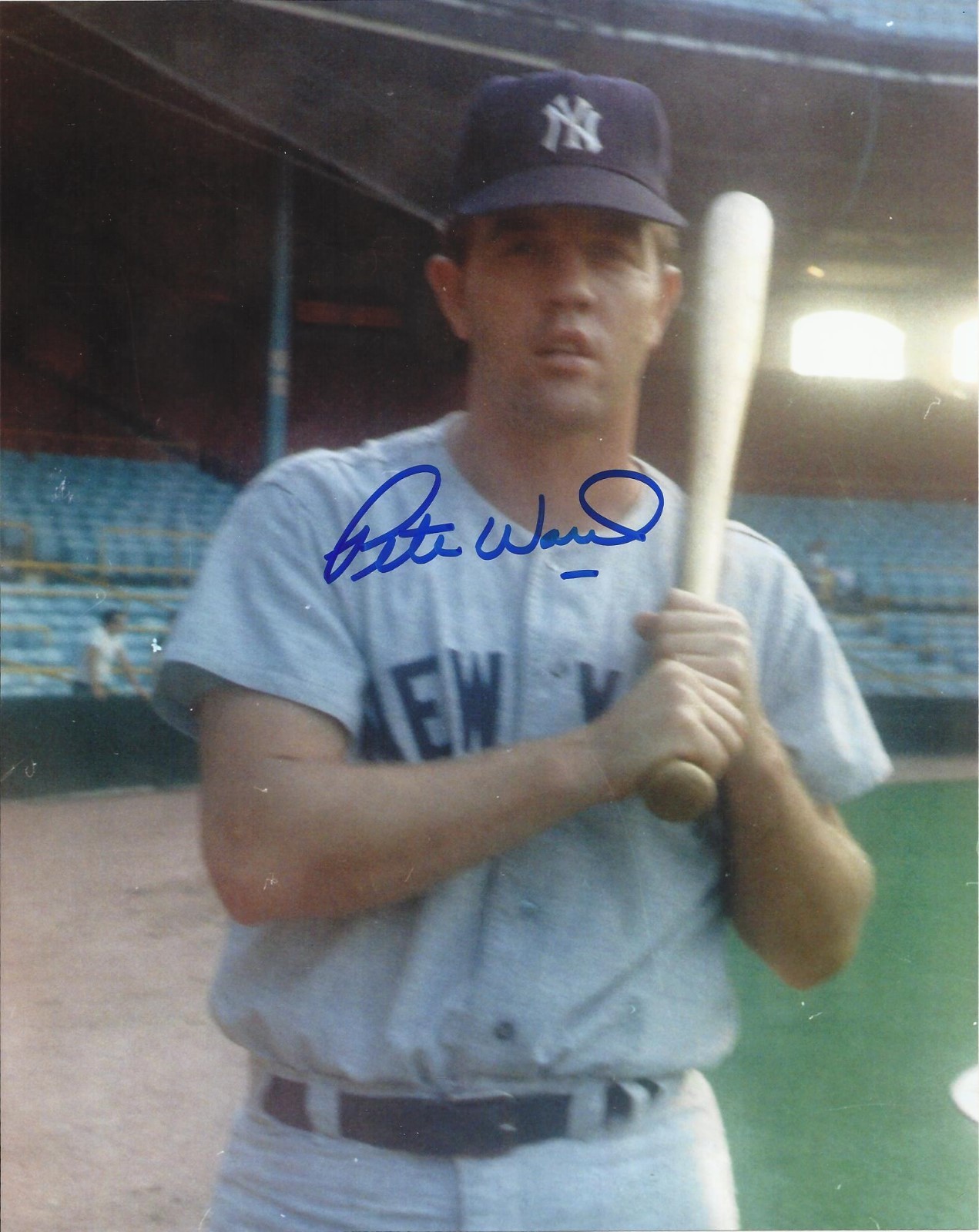 Pete Ward 1970 New York Yankees at Old Comiskey Park Autographed 8x10 ...