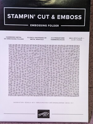 Stampin' Up Cut And Emboss Hammered Metal 3D Embossing Folder | eBay