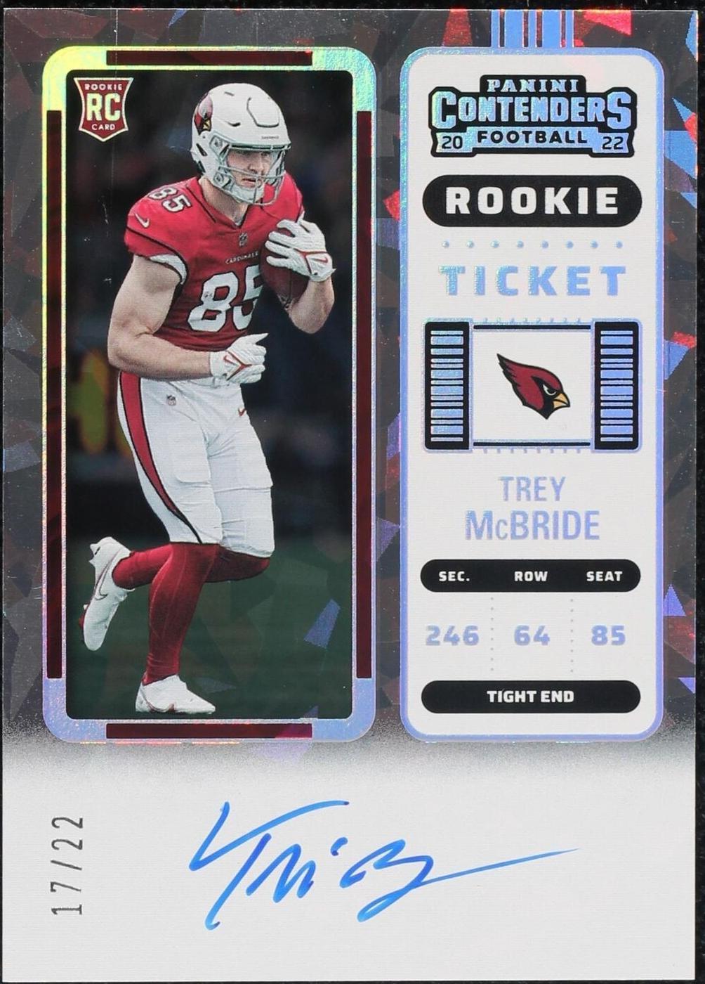 2022 Panini Contenders - Rookie Ticket RPS Trey McBride #136 Cracked ...