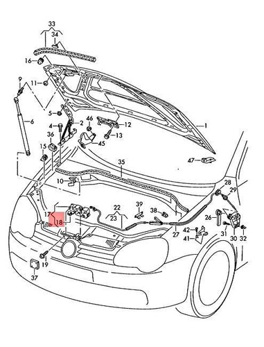 Genuine Contact Switch VW Eos Golf R32 GTI Rabbit Jetta Variant 1F7 ...