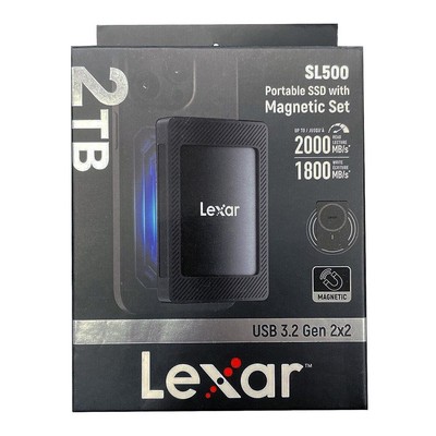 Lexar SL500M Portable SSD 2TB w/ Magnetic Set (LSL500M002T) for iPhone ...