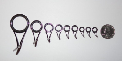 New Set of 9 Pacific Pac Bay LCSVHG Hialoy TiCH Fishing Rod Spinning ...