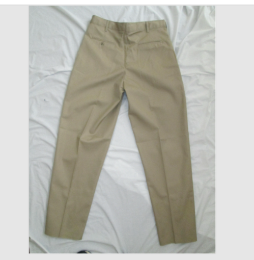 Men Pants work uniform khaki tan 28 29 31 32 33 34 40 42 46 48 50 unhem ...