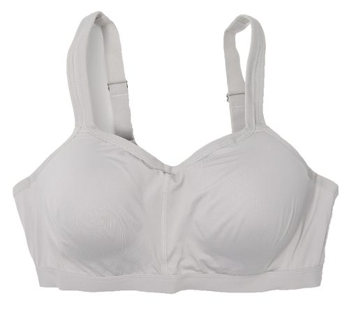 Breezies Comfort Zone Underwire T-Shirt Bra~44B~Grey~A469037~Foam Cups ...