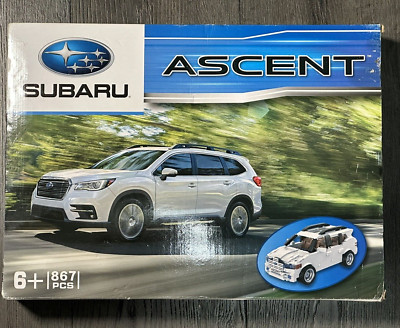 Subaru Ascent Interlocking Brick Puzzle Model Car 867 PCS Ages 6+ White ...