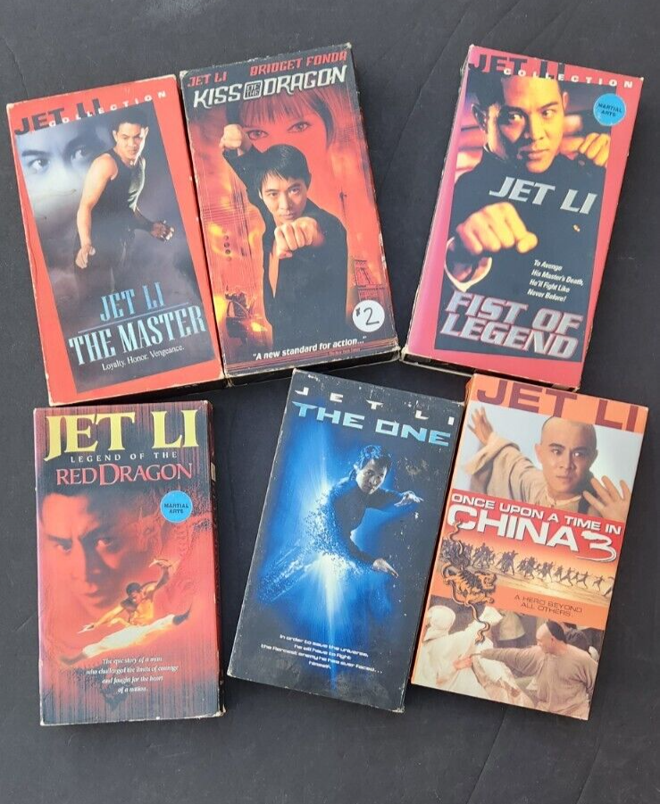 Jet Li Lot Of 6 Kung Fu Martial Arts VHS Movies | eBay