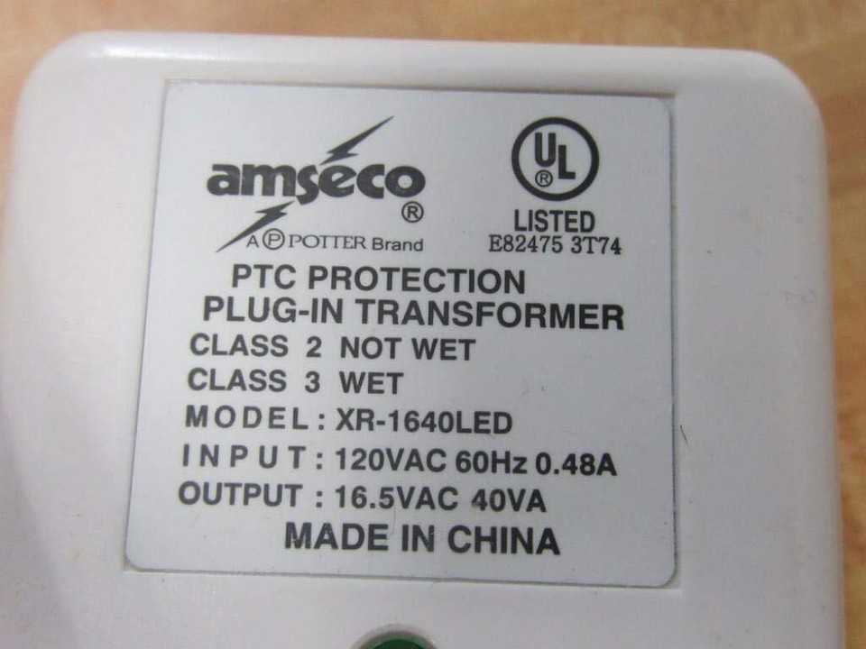 Altronix Plug-in Transformr, 115V in, 16.5V Out, 40V, Grey (TP1640) | eBay
