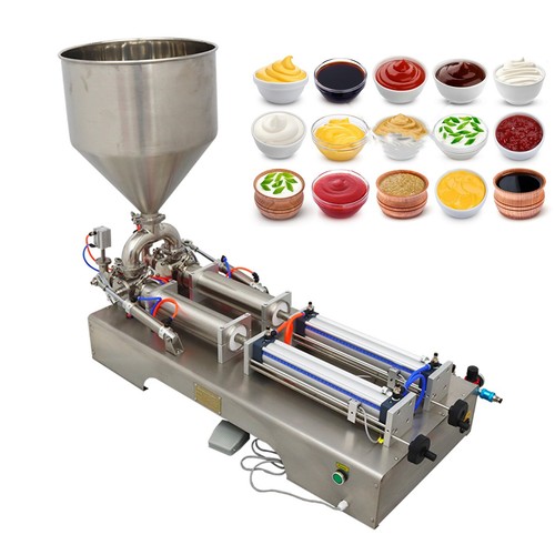 Pneumatic Paste& Liquid Filling Packing Machine 100-1000ml 2 Nozzles ...
