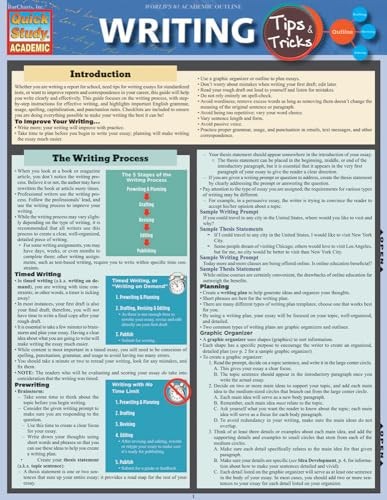 Writing Tips & Tricks (Quick Study Academic) - Pamphlet - VERY GOOD | eBay