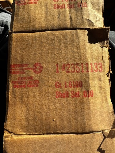 NOS OEM Detroit Diesel 5192897 5191763 23511133 Shell Set .010 71 ...