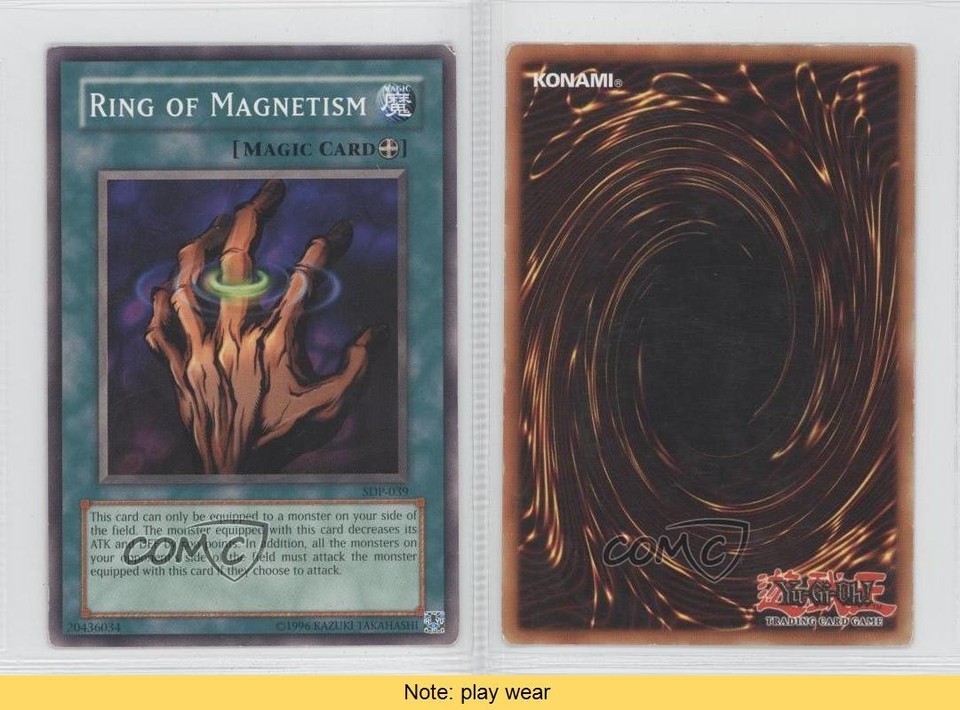 Ring of Magnetism Unlimited YuGiOh Starter Deck Pegasus #SDP-039 2003 ...