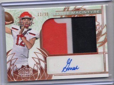 2025 Leaf Trinity George MacIntyre Bronze JUMBO PATCH AUTO AUTOGRAPH RC ...