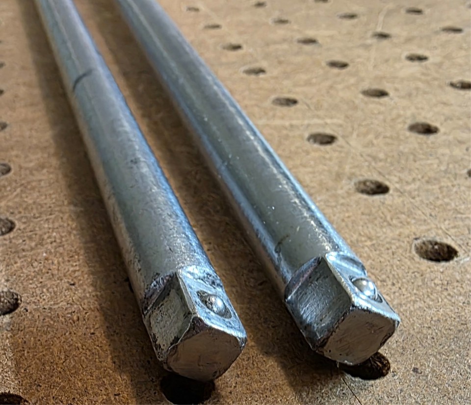 (TWO) Snap-On Tools FX24 24" Chrome Friction Ball Extensions 3/8" Drive ...