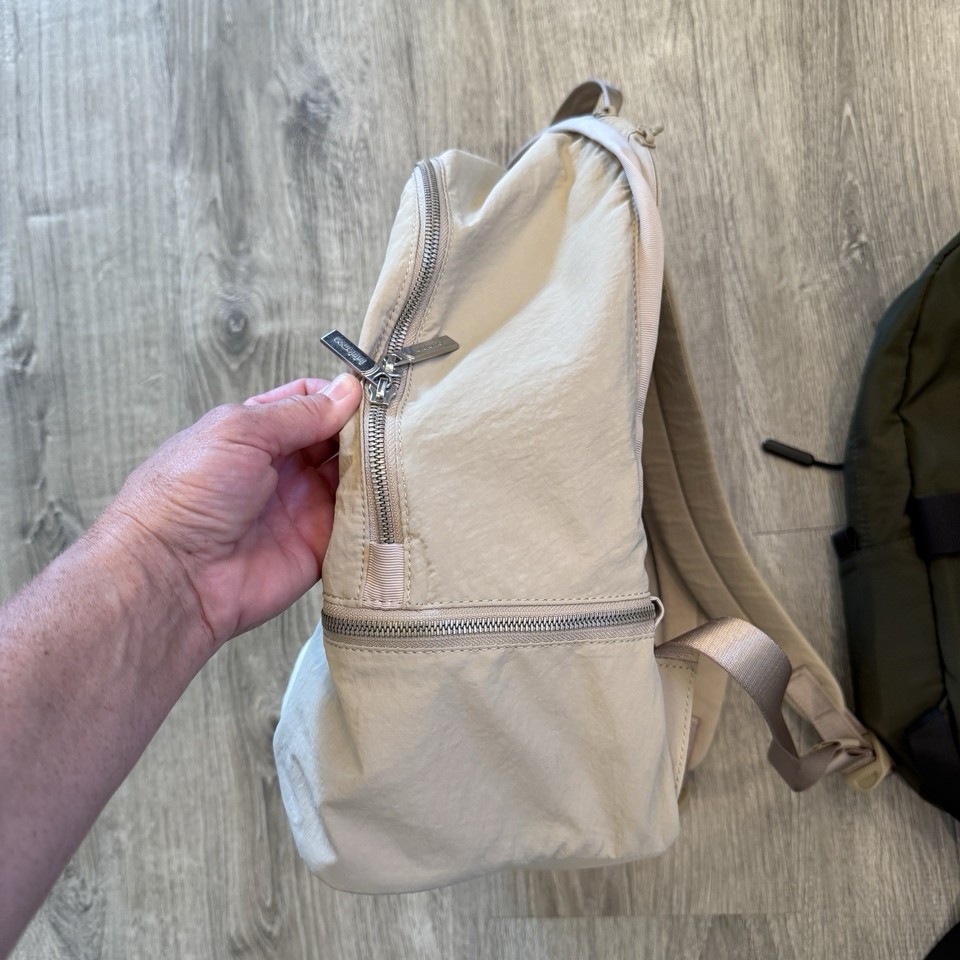 Lot Of 2 Lululemon Mini Backpacks Book Bags - Beige Green Neutral ...