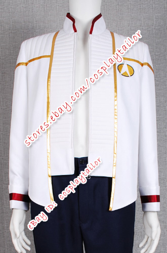 Uniform Fits Star Trek Insurrection Nemesis Cosplay Costume White Mess ...