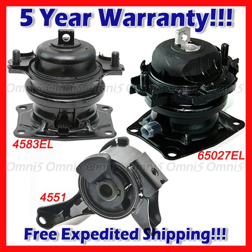 M160 Fit 2006-08 Honda Pilot 3.5L 2WD Engine Motor Mount Set 3pcs 9661 ...