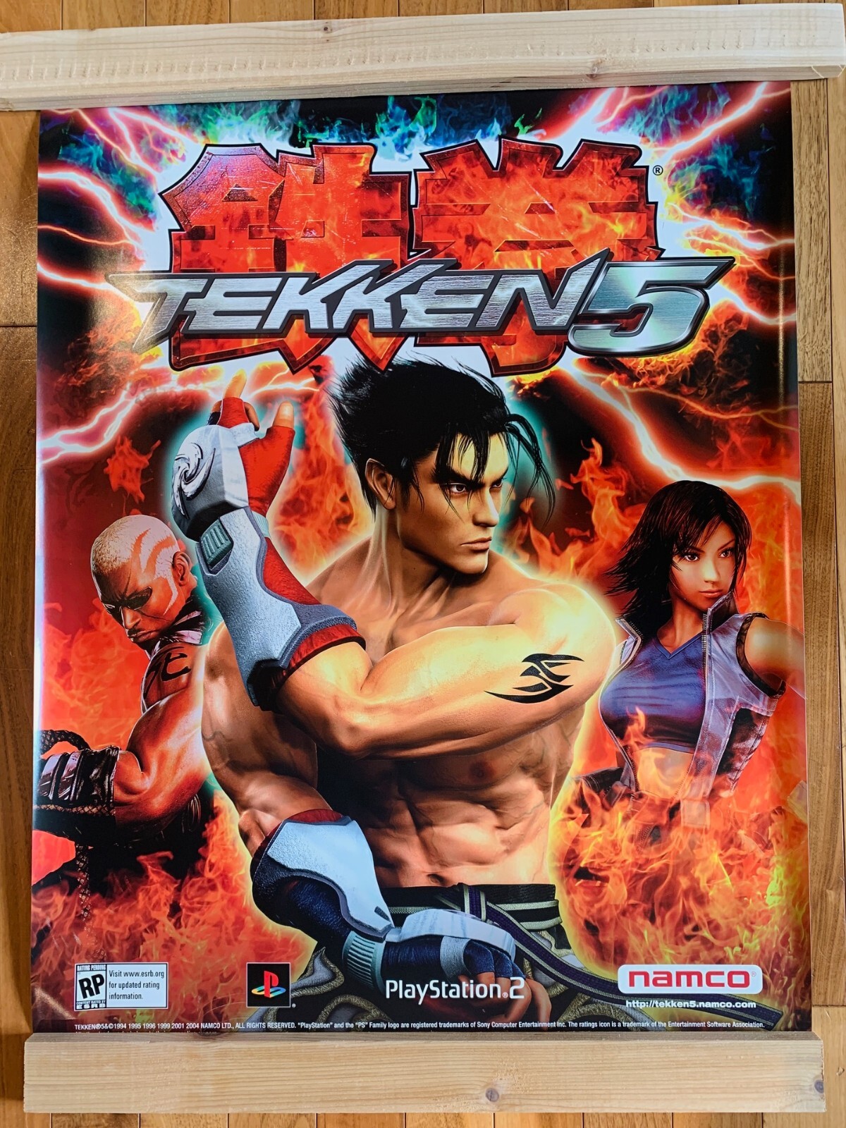 Rare (2004) Original TEKKEN 5 PlayStation 2 Video Game Promotional Poster | eBay