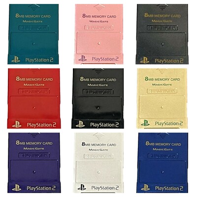 1 x Fujiwork Magic Gate PS2 Memory Card PlayStation 2 8MB PAL and NTSC ...