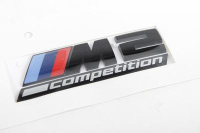 Genuine BMW M2 Competition Label Black Emblem Rear Trunk | eBay