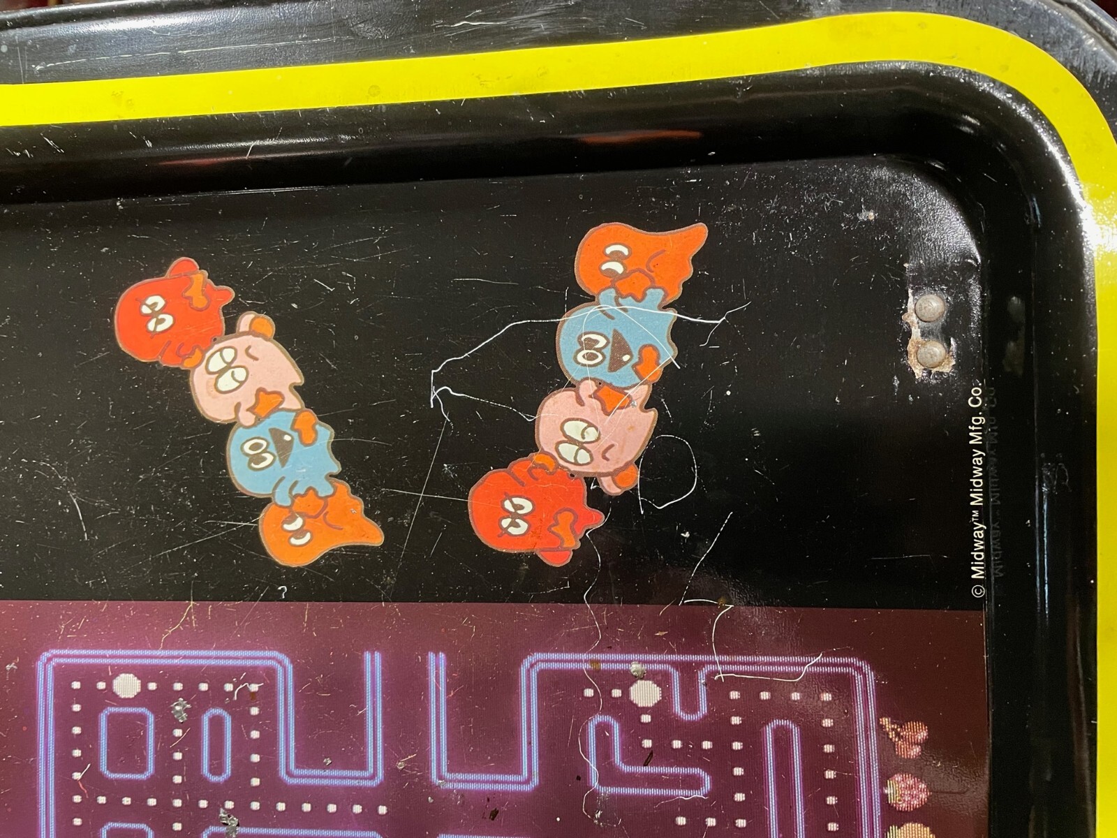 Vintage 1980's Metal Pac-Man TV Tray, Midway Mfg Co. Arcade | eBay