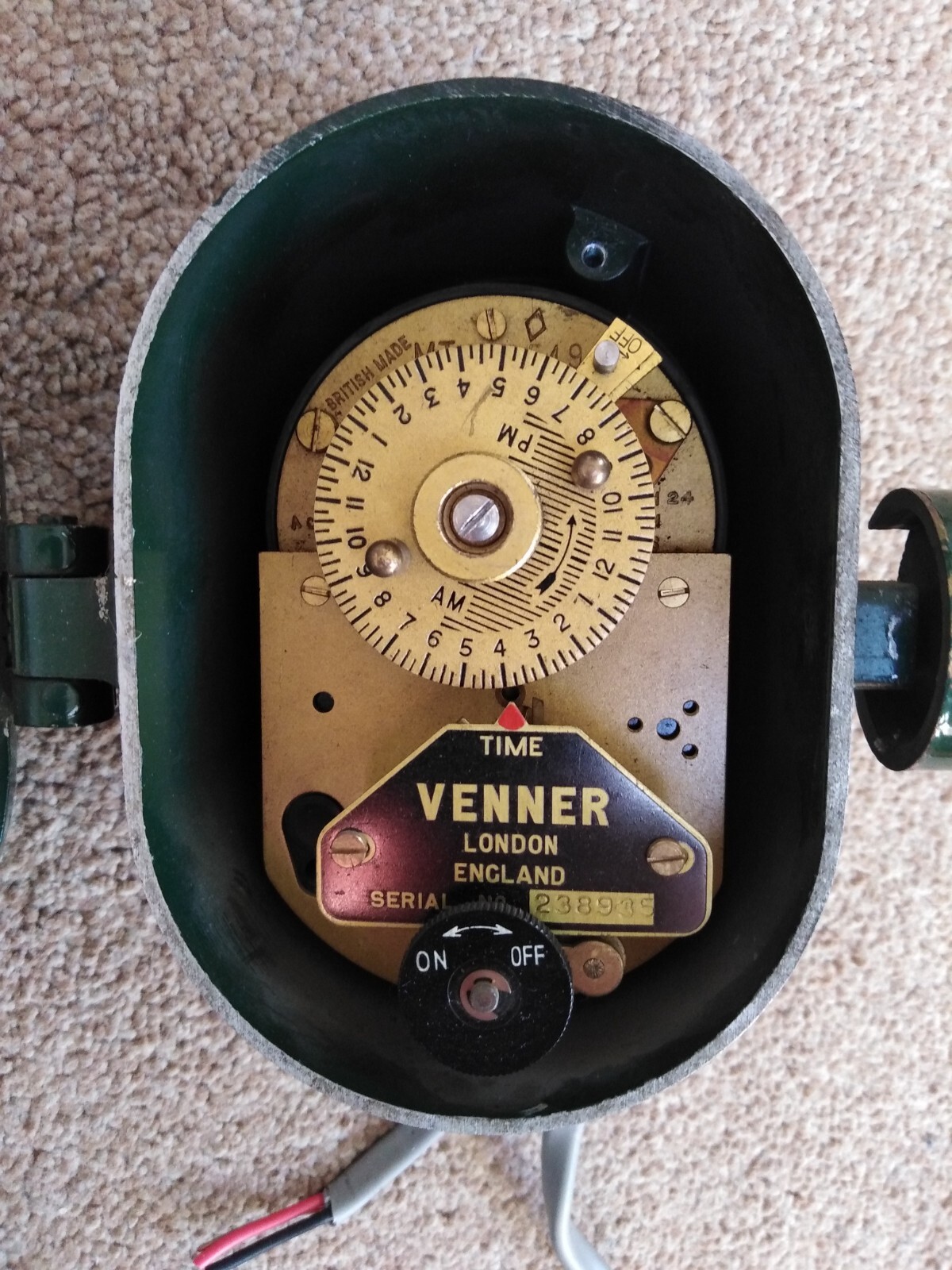 Vintage Antique Venner Time Switch In Green Case | eBay