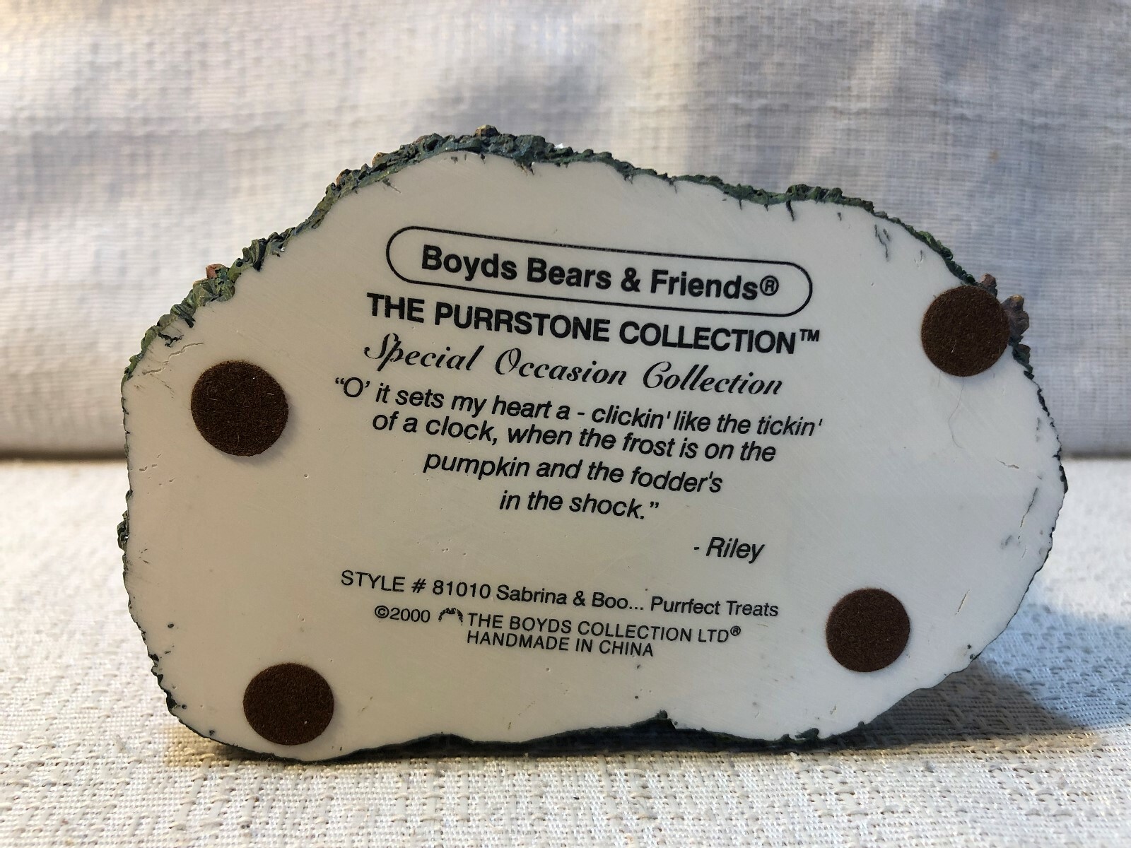 Boyds Bear Purrstone Sabrina & Boo Purrfect Treats Halloween Figurine ...