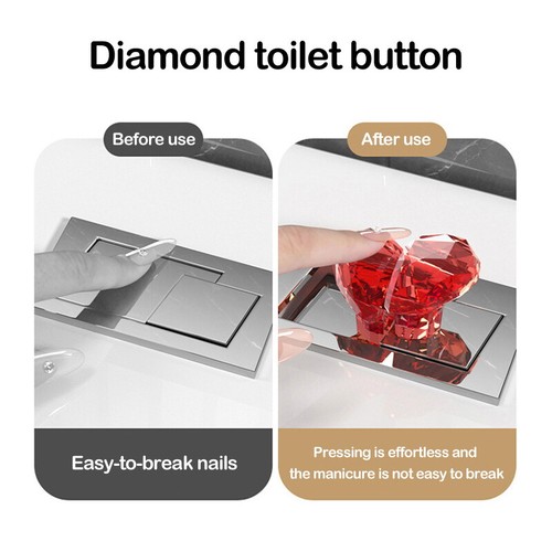 Toilet Press Water Tank Flush Button Bathroom Toilet Button Assistant ...