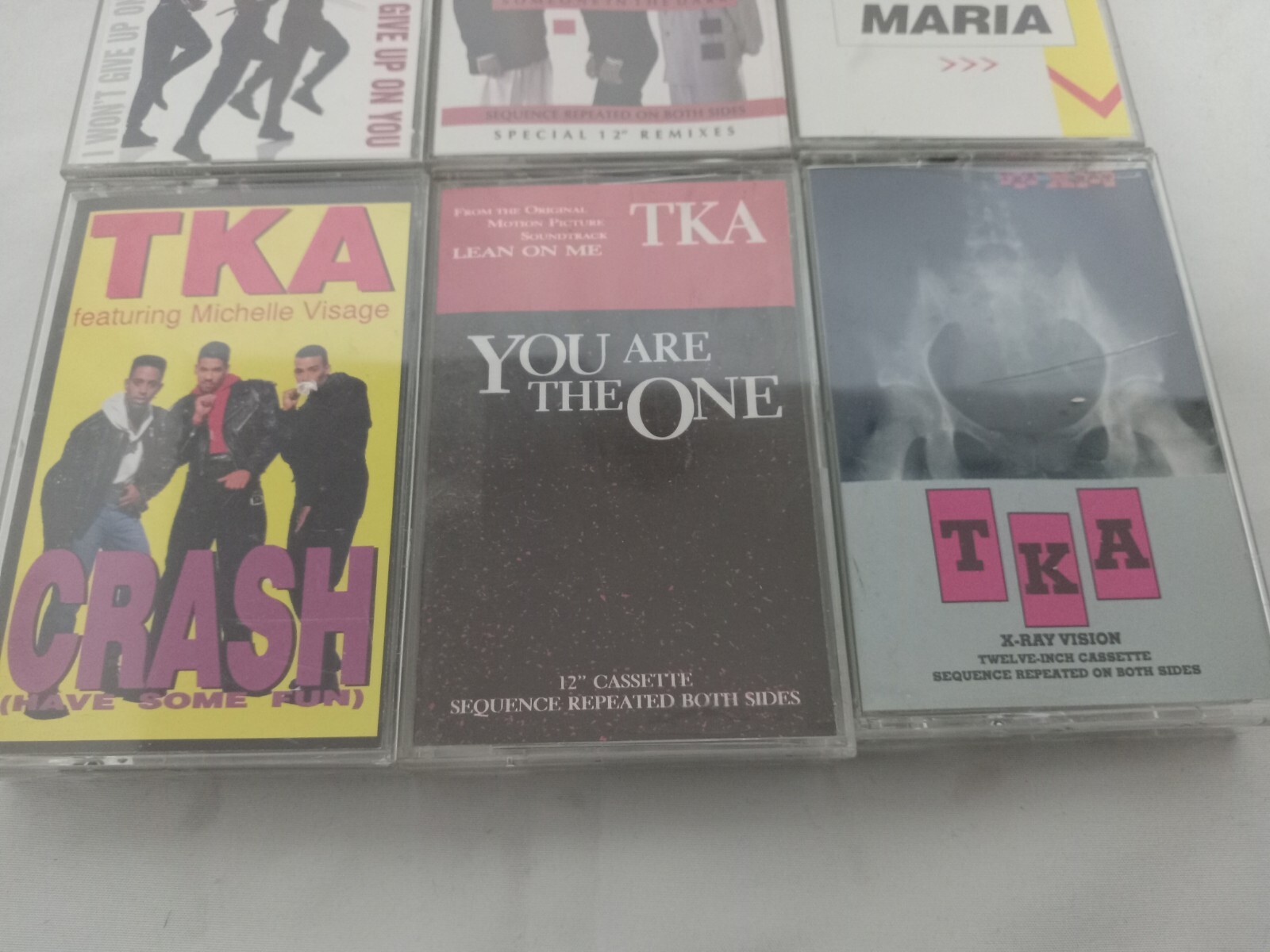 Lot of 7 - TKA Cassettes - Greatest Hits MARIA X-Ray Vision CRASH ...