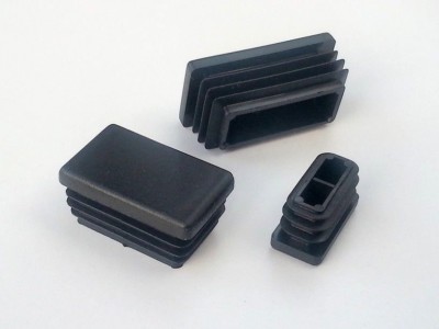 Rectangular Plastic End Caps Blanking Ribbed Rectangle Plugs Inserts ...