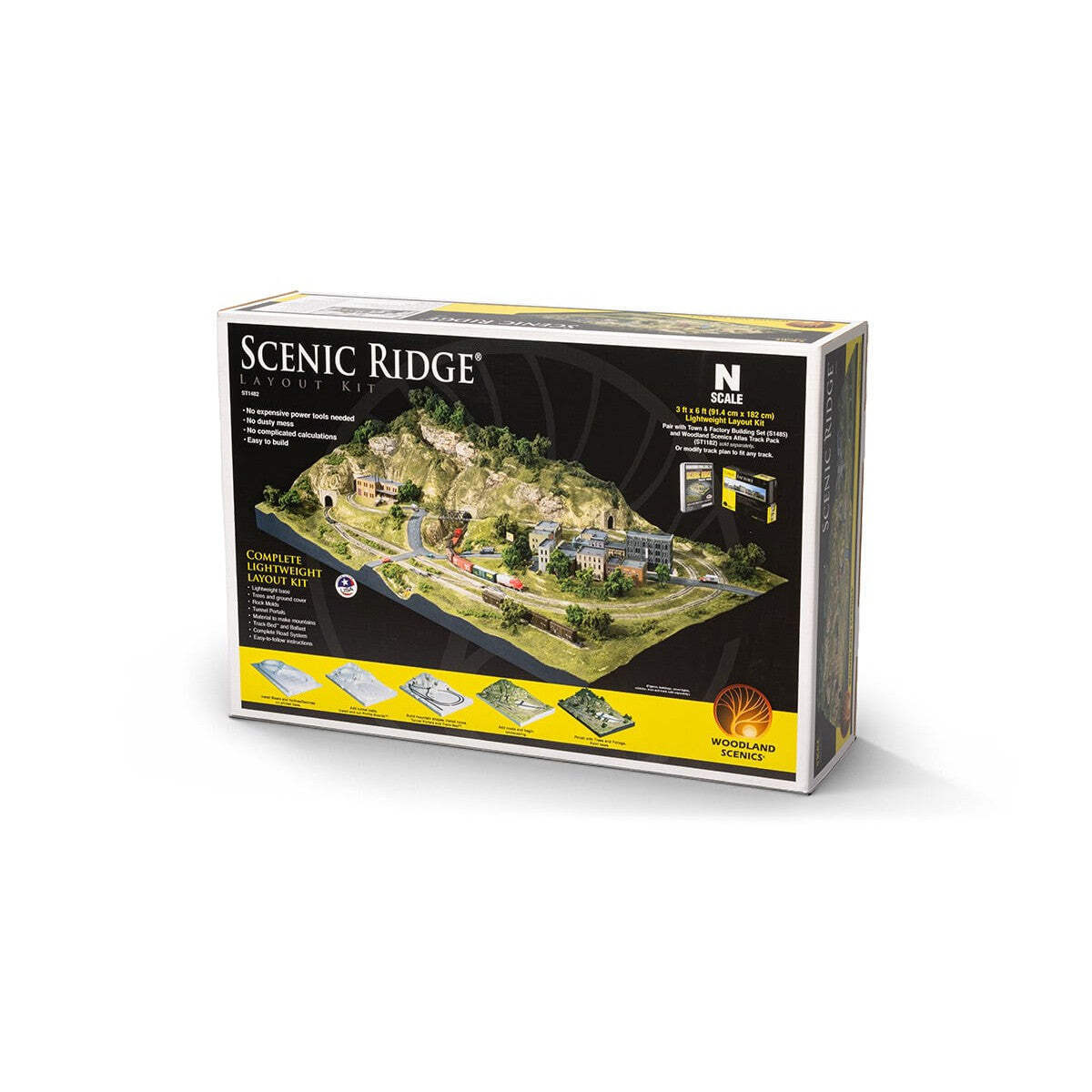 Woodland Scenics Scenic Ridge N Scale Layout Kit | eBay
