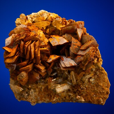 Siderite on Quartz Alice Mine, Clear Creek County, Colorado 1411-197 | eBay