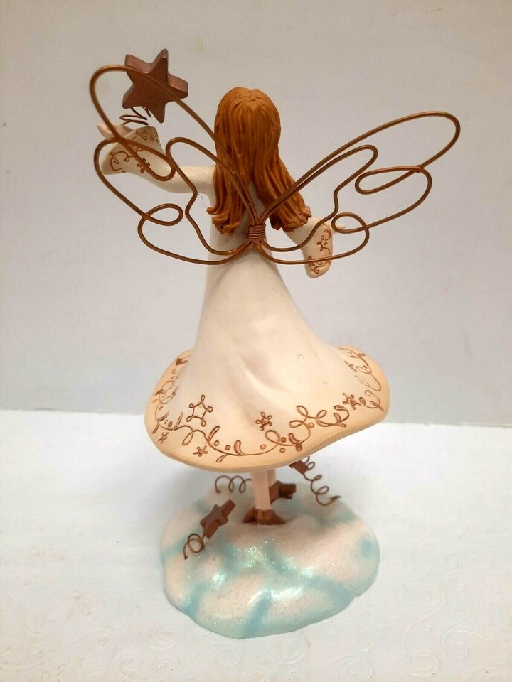 Lot of 3 Russ Berrie Spirit of the Angels Bobble Figurines Ceramic w ...