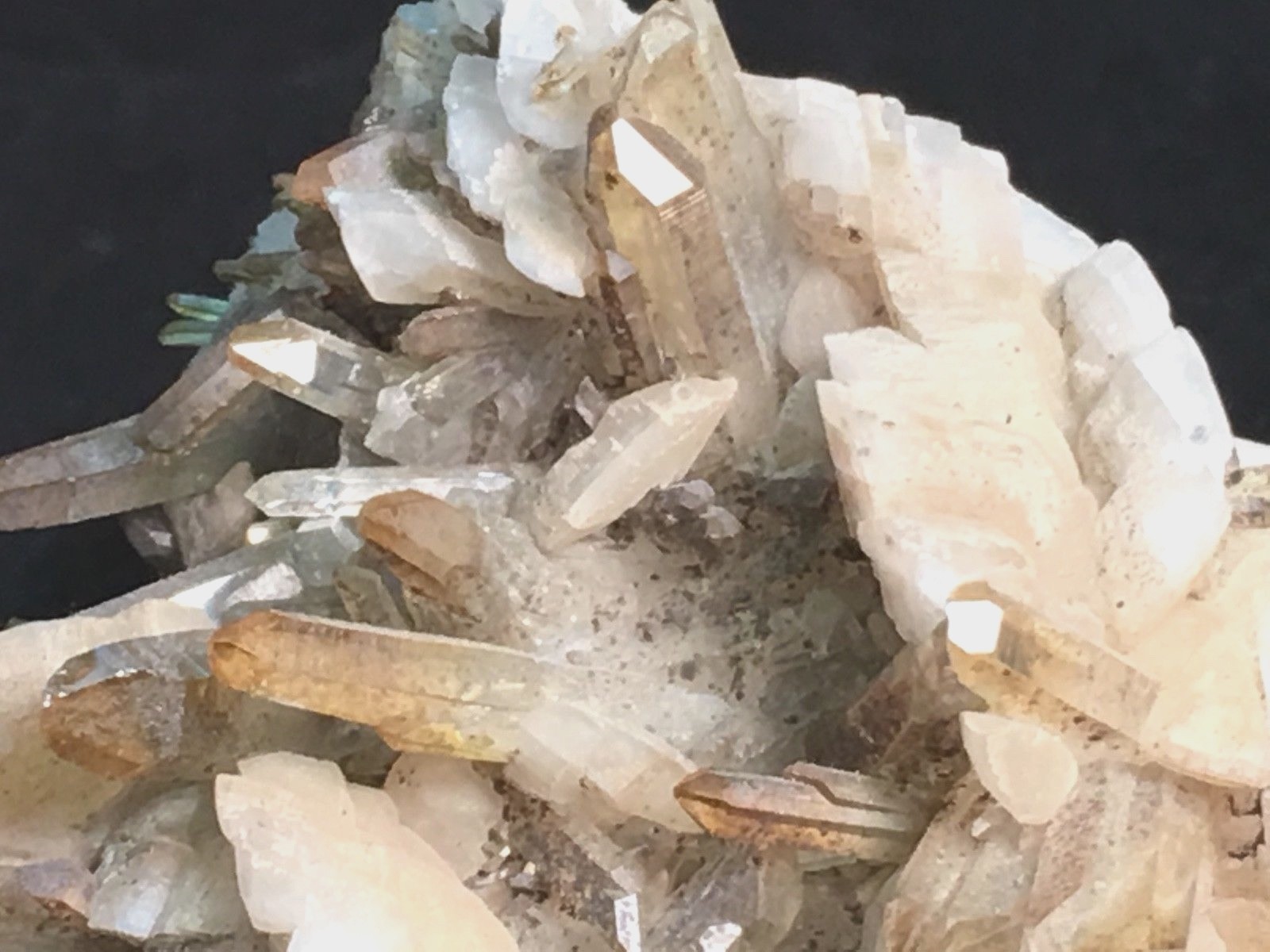 Sharp & Showy Quartz Crystals on Calcite from Salzburg, Austria | eBay