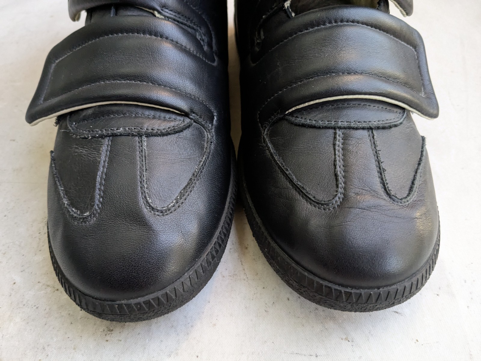 Maison Margiela Clinic Black Men 11 44 Leather High Top Sneaker Luxury ...